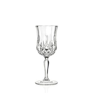 RCR Cristalleria Italiana Crystal Glass Drinkware Set (Wine Goblet (7.75 oz) - 4 Piece)