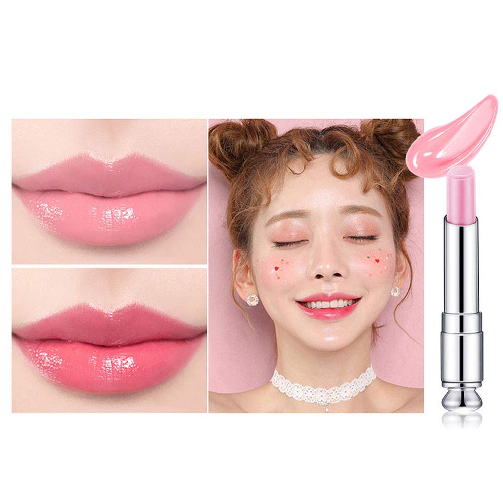 BINGBRUSH 3 Pcs Color Changing Change Lipstick Lip Balm,Korean Magic Lipstick Color Change Changing Lip Tint Tinted Stain Gloss Balm Long Lasting Waterproof Moisturizer Lipstick Set for Women