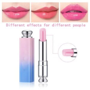 BINGBRUSH 3 Pcs Color Changing Change Lipstick Lip Balm,Korean Magic Lipstick Color Change Changing Lip Tint Tinted Stain Gloss Balm Long Lasting Waterproof Moisturizer Lipstick Set for Women