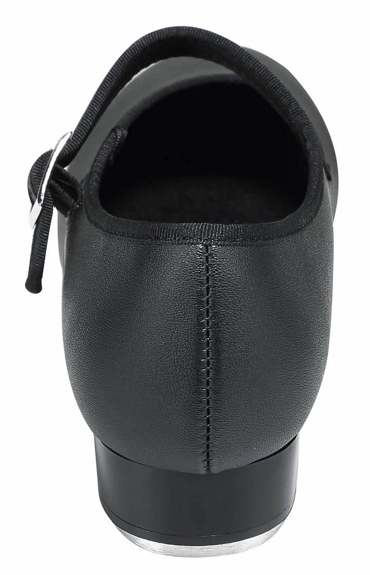 Linodes Unisex PU Leather Easy Strap Tap Shoe Dance Shoes for Women and Men's Dance Shoes-608-1-Black-8M