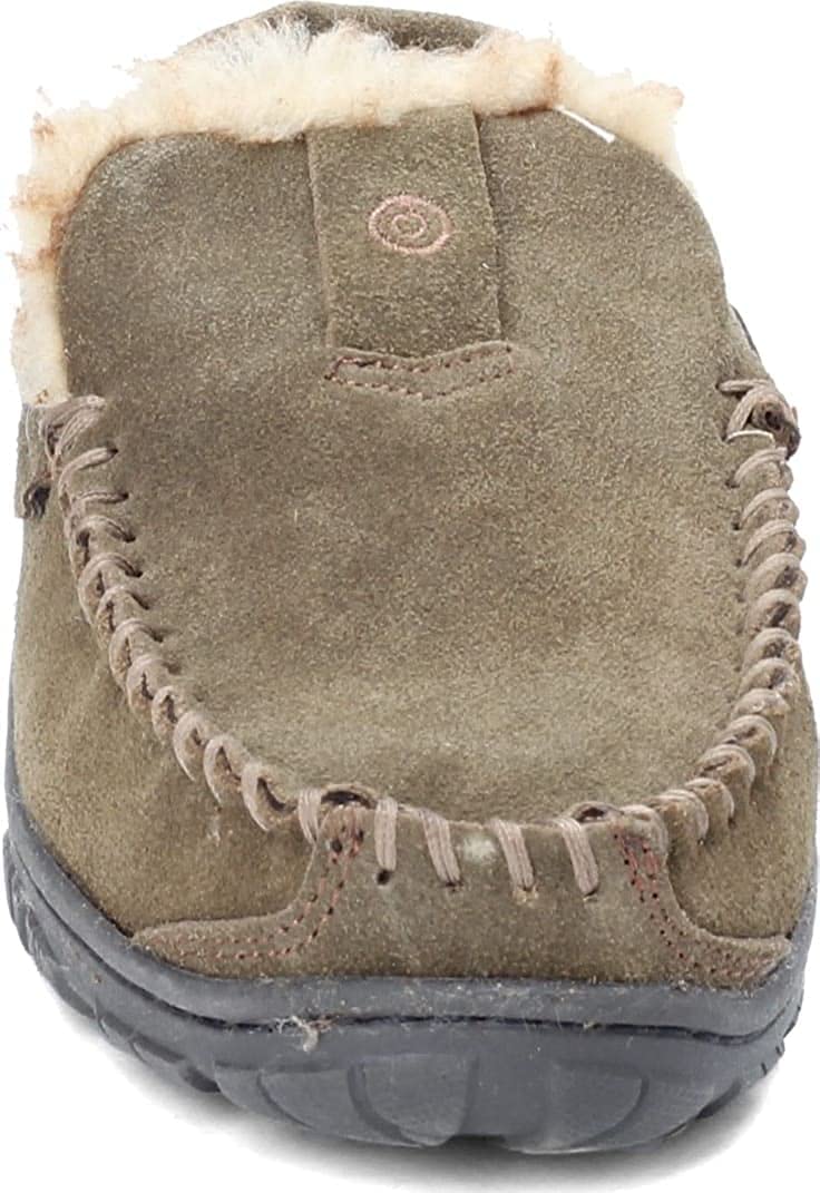 Clarks Mens Slippers Suede Venetian Moccasin Indoor & Outdoor Warm And Cozy House Slippers For Men (11 M US, Sage)