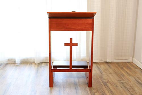 Guangshuohui Prayer Bench Stool,Prayer's Kneeler Pads Wooden Church Prayer Bench Stool Table Chair Padded Kneeler Shelf Folding, Prayer Bench for Kneeling at Home (20" x25'x32'H (50x65x80cm H))