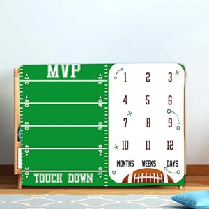 LYLYCTY Baby Monthly Milestone Blanket Football Sports Months Blanket for Toddler Photography Background Prop 60"x40" BTLSLY49