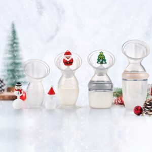 Haakaa Winter Holiday Silicone Breast Pump Stopper Gift Set 4 PK (Limited Edition)