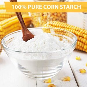 Roots Circle 100% Pure Corn Starch | 1 [17oz] Airtight Container | All Natural Thickener for Soups, Stews, Gravy, Baking Pies, Puddings & Cakes | Gluten-Free, Non-GMO, Vegan, Kosher, Food-Grade