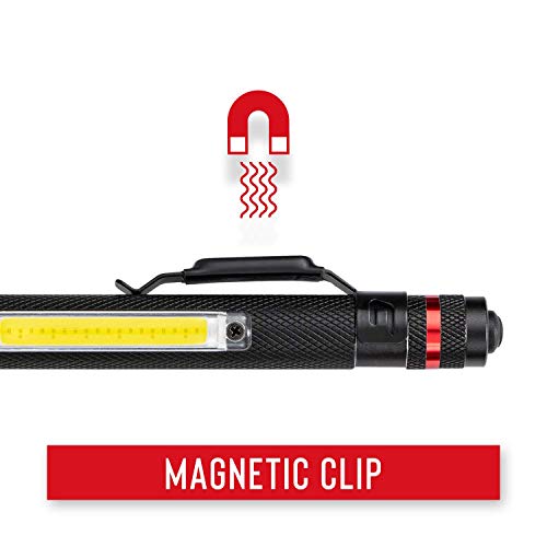 Coast® G23 120 Lumen Alkaline Dual Power Magnetic LED Penlight with C.O.B. Area Light