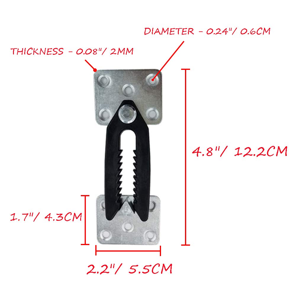 HOWDIA Sectional Couch Connectors, Sofa Alligator Clamps Joint Clip for Modular Couch Furniture Metal And Plastic 2 Pcs