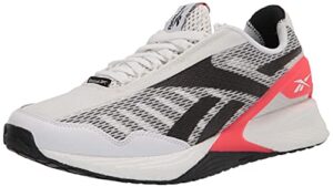 reebok unisex adult speed 21 cross trainer, white/neon cherry/black, 13 women 11.5 men us