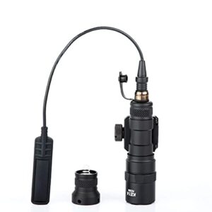 Assletes Weapon Light Picatinny Flashlight Constant and Momentary Output Flashlight with Pressure Switch 20mm Mount Rail Flashlight