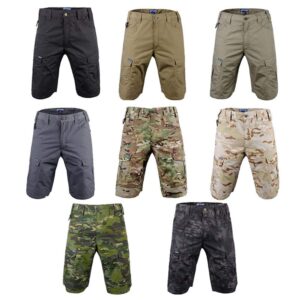 Sunnystacticalgear Jungle Hunting Shooting Trousers Combat Pants Camouflage Tactical Shorts - Gray - XS