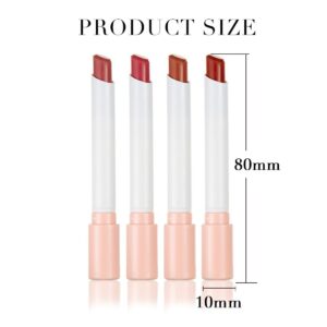 Eyret Mini Smoke Lipsticks Nude Cigarette Lipsticks Waterproof Lipsticks Smoke Tube Suit Matte Lipstick for Women and Girls(4Pcs) (C-Set C)