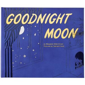 graphic image goodnight moon classic book handbound genuine calfskin luxury leather