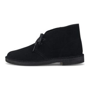 clarks originals mens desert boot suede black boots 8.5 us