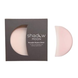 shadowmoon - reusable eye makeup shield and silicone under eye cooling pad for puffy eyes and perfect makeup application. alternative to disposable shadow shields and eye makeup shields, 1 pc pink