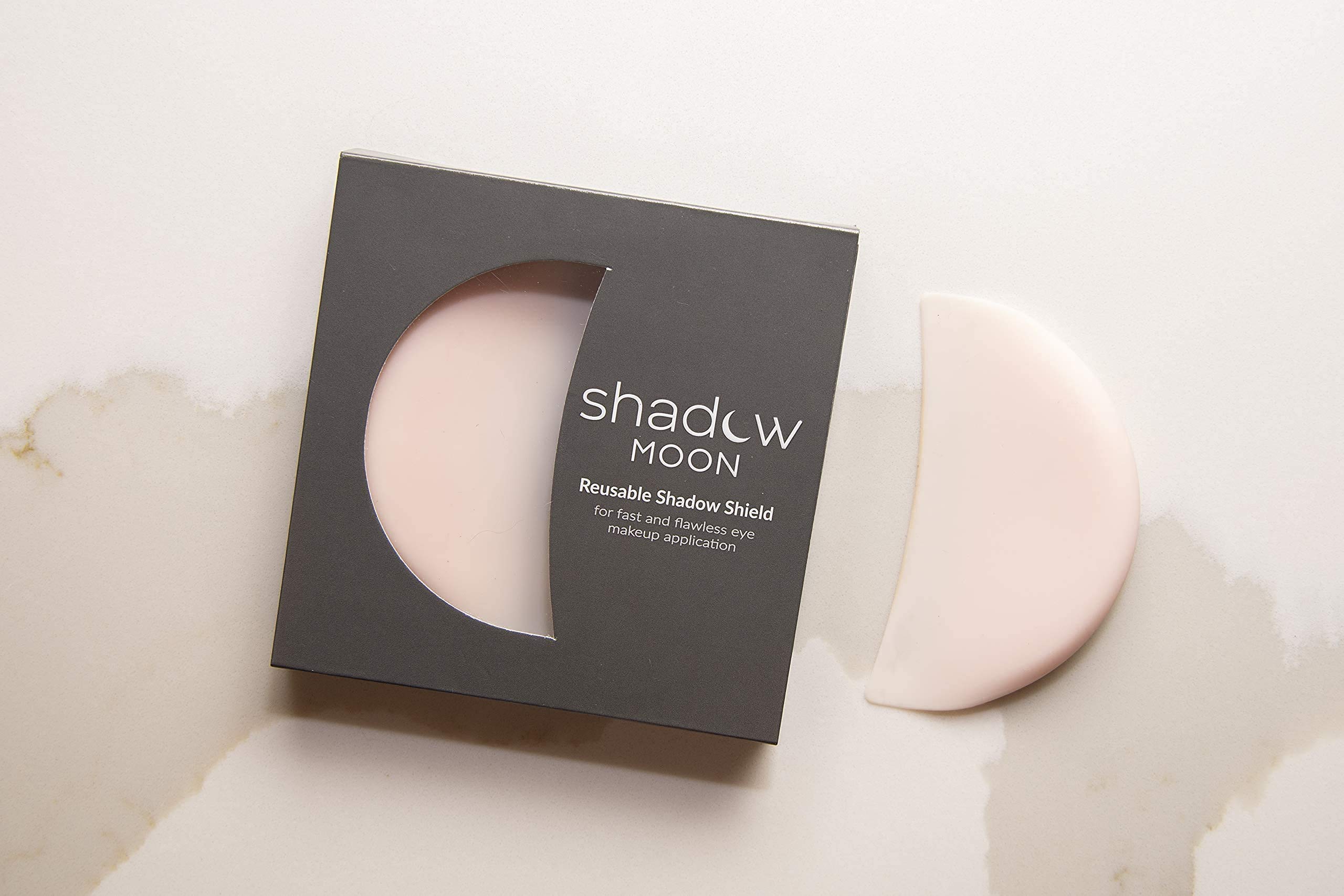 ShadowMoon - Reusable Eye Makeup Shield and Silicone Under Eye Cooling Pad for puffy eyes and perfect makeup application. Alternative to disposable shadow shields and eye makeup shields, 1 Pc Pink