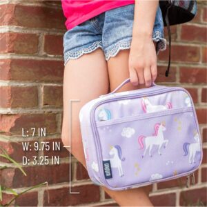 Wildkin 15 Inch Kids Backpack Bundle with Lunch Box Bag (Unicorn)