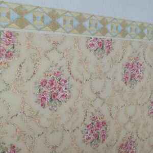 17.7x117 Inches European Style Self Adhesive Decorative Floral Shelf Drawer Liner Paper Wallpaper for Furniture Cabinets Dresser Drawer Table Vanity Walls Arts Crafts Decal Removable