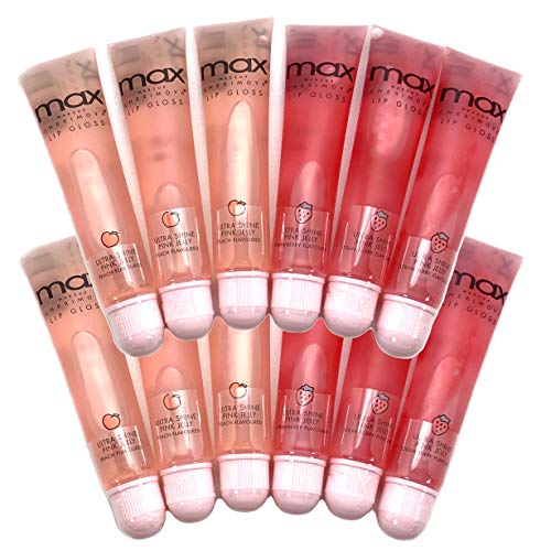 max MAKEUP CHERIMOYA Clear Lip Polish bulk (Peach/Strawberry)