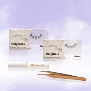 Lilac St - Starter Kit - Includes 2-Pack of Original Lashes, Clear Lash Glue, Lash Applicator- Soft, Natural Look - Long-Lasting, Lightweight, Reusable - Vegan & Cruelty Free