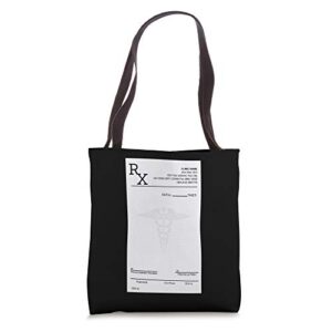 medicine prescription med student medical funny doctor gifts tote bag