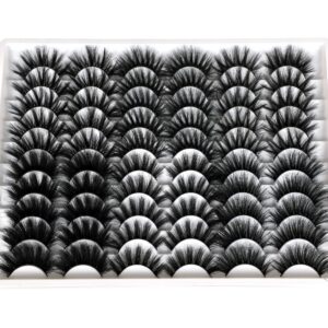 30 pairs 20mm false eyelashes wholesale 6 styles mixed lashes 8d fluffy volume dramatic faux mink eyelashes pack