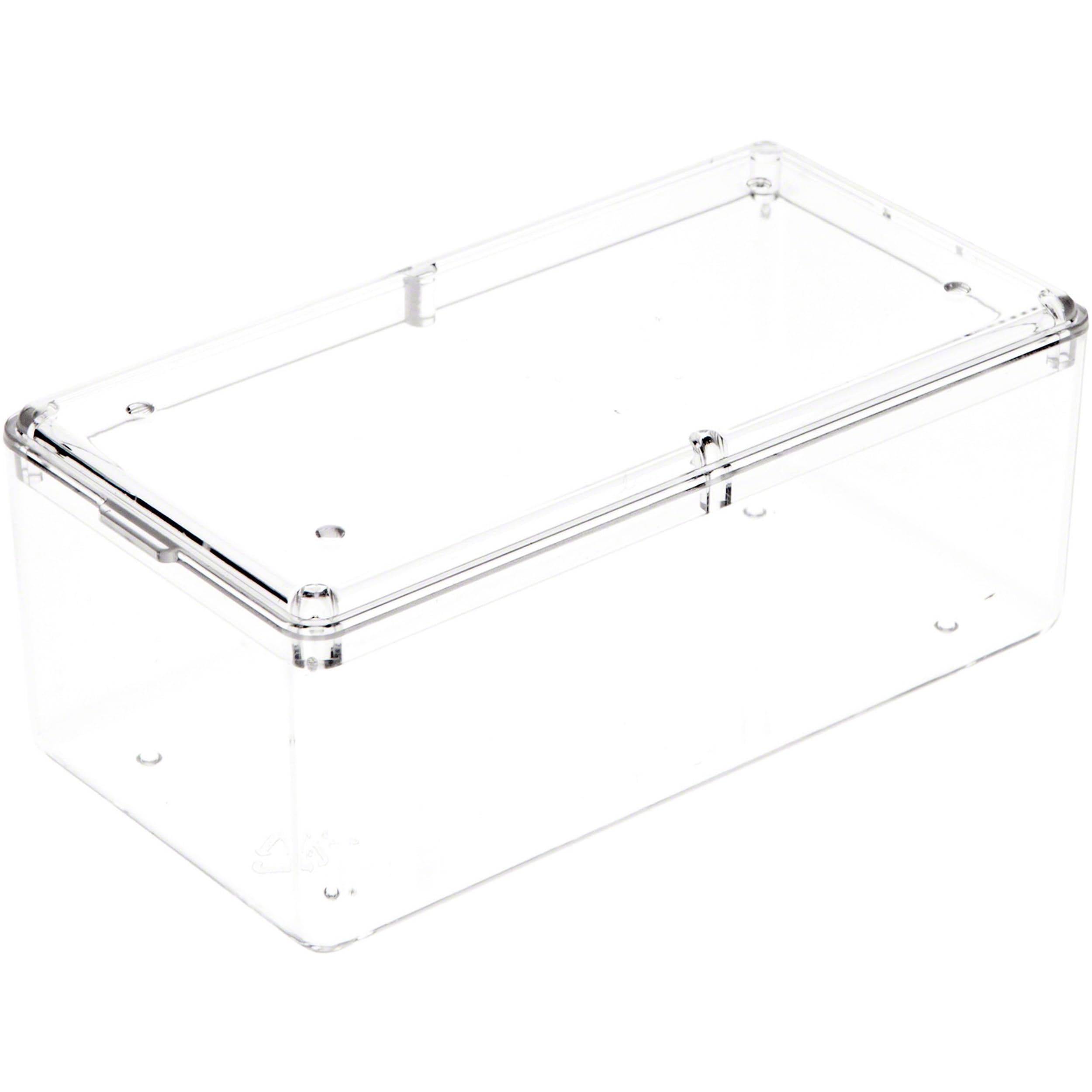 Pioneer Plastics 155C Clear Rectangular Plastic Container, 4.3125" W x 2.25" D x 1.75" H, Pack of 48