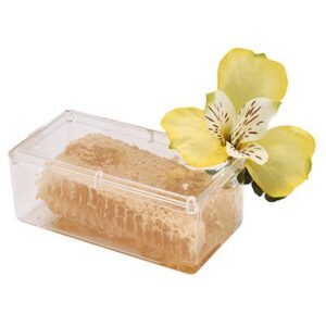 Pioneer Plastics 155C Clear Rectangular Plastic Container, 4.3125" W x 2.25" D x 1.75" H, Pack of 48