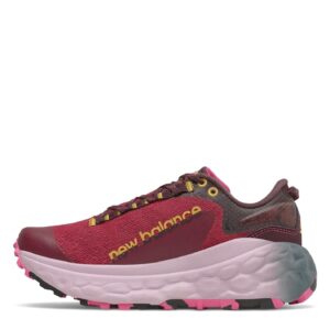 new balance women's more v2 trail running shoe, garnet/harvest gold, 9.5