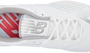 New Balance Women's FuelCell Fuse V3 Metal Softball Shoe, White/White, 8