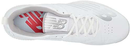 New Balance Women's FuelCell Fuse V3 Metal Softball Shoe, White/White, 8