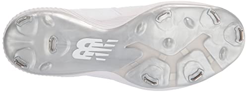 New Balance Women's FuelCell Fuse V3 Metal Softball Shoe, White/White, 8