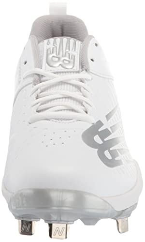 New Balance Women's FuelCell Fuse V3 Metal Softball Shoe, White/White, 8