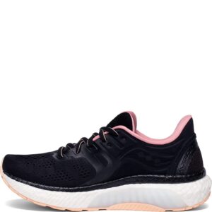 saucony women's hurricane 23, black/rose, 6.5 medium