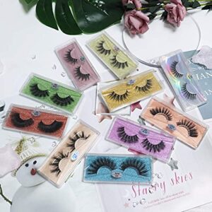 FARRED Wholesale Faux Mink Lashes Bulk 50 Boxes 10 Styles Eyelashes Volume Lashes 10 Portable Individual Boxes 10-20mm Mixed Natural Look Lash 3D False Eyelashes