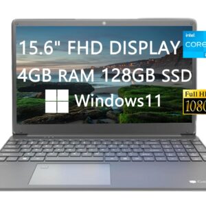 Gateway 2023 Newest Upgraded Laptops for College Student & Business, 15.6 inch FHD Computer, 11th Gen Intel Core i3-1115G4, 4GB RAM, 128GB SSD, Fast Charge, Webcam, Windows 11, LIONEYE HDMI Cable