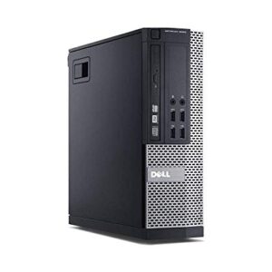 Dell Optiplex 9020 Small Form Factor Desktop PC, Intel Core i7-4770, 32GB Ram, 2TB SATA Drive + 256GB SSD WiFi, DVD-RW, 24-inch LCD, Windows 10 Pro (Renewed)