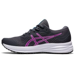 asics women's patriot 12 running shoes, 11, carrier grey/digital grape