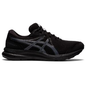 ASICS Men's Gel-Contend 7 Black/Carrier Grey Running Shoe 13 XW US