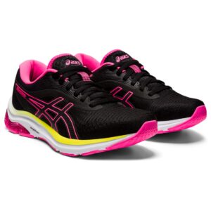 ASICS Women's Gel-Pulse 12 Running Shoes, 6.5, Black/HOT Pink