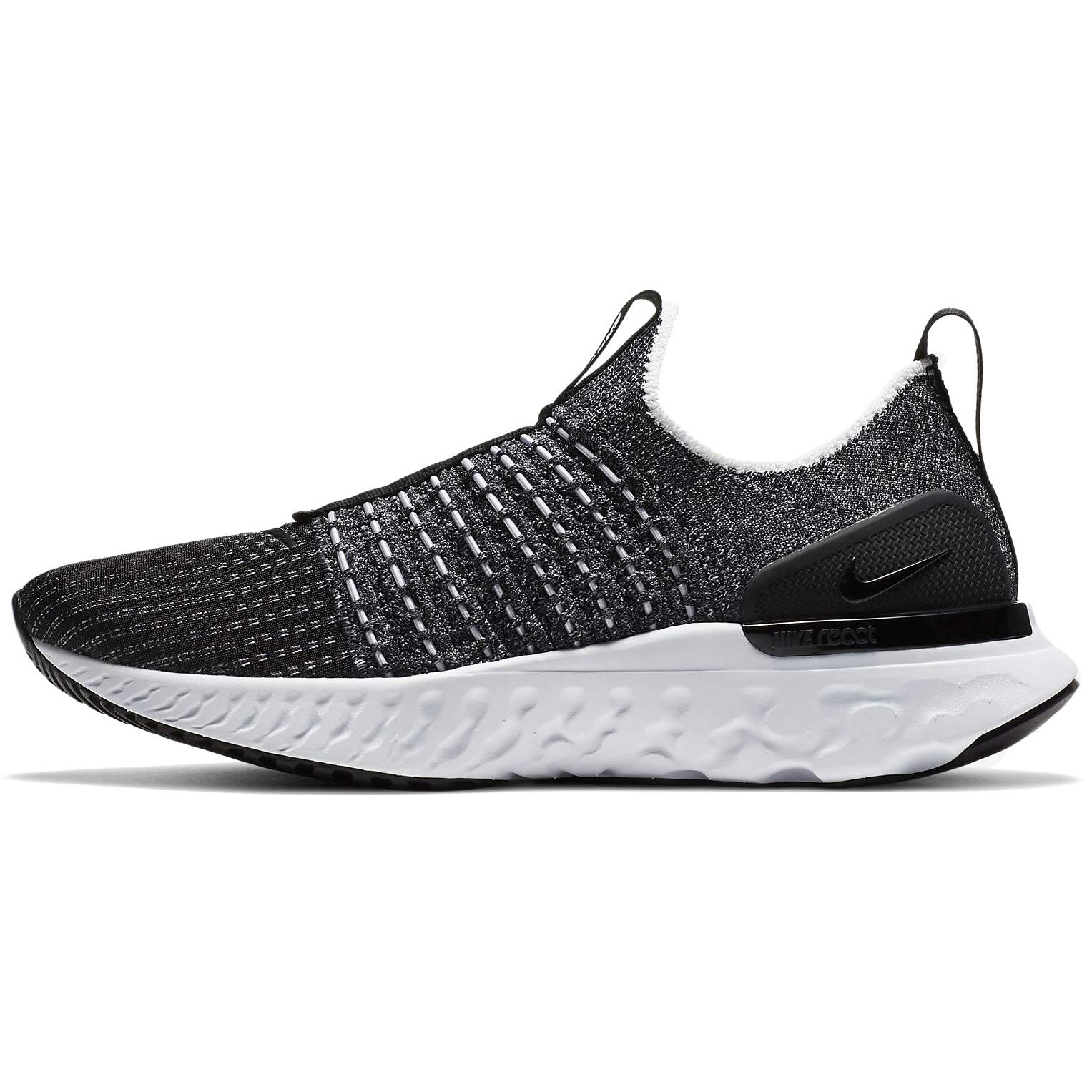 Nike React Phantom Run Flyknit 2 Womens Casual Running Shoe Cj0280-002 Size 5 Black/White