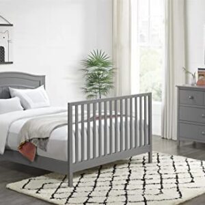 Oxford Baby North Bay 4-in-1 Convertible Baby Crib, Dove Gray, GreenGuard Gold Certified