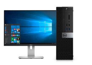 dell optiplex 7040 small form factor desktop pc, intel core i7-6700, 8gb ram, 2tb sata drive 256gb ssd wifi, dvd-rw, 24 lcd, windows 10 pro (renewed)