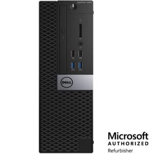 Dell Optiplex 7040 Small Form Factor Desktop PC, Intel Core i7-6700, 8GB Ram, 2TB SATA Drive 256GB SSD WiFi, DVD-RW, 24 LCD, Windows 10 Pro (Renewed)