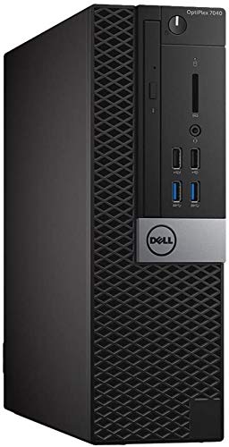 Dell Optiplex 7040 Small Form Factor Desktop PC, Intel Core i7-6700, 8GB Ram, 2TB SATA Drive 256GB SSD WiFi, DVD-RW, 24 LCD, Windows 10 Pro (Renewed)