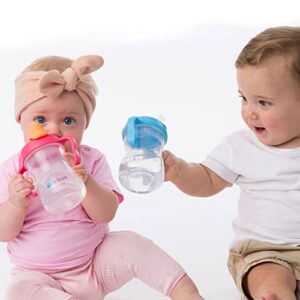 b.box Bottle to Cup Transition Value Pack. Includes Cup & 4 Lids: Nipple, Spout, Straw, Training Cup Lid. BPA Free, Dishwasher safe. Ages 4+ months (Blueberry, 8 oz)