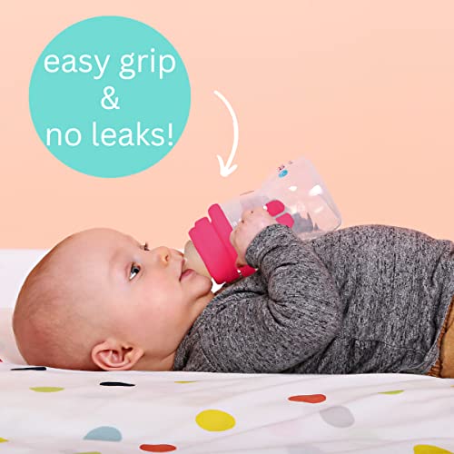 b.box Bottle to Cup Transition Value Pack. Includes Cup & 4 Lids: Nipple, Spout, Straw, Training Cup Lid. BPA Free, Dishwasher safe. Ages 4+ months (Blueberry, 8 oz)