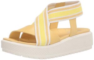 franco sarto womens niko sandal light yellow 7.5 m