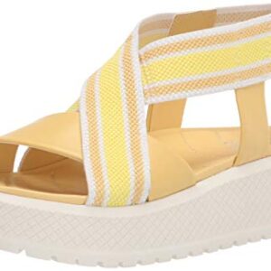 Franco Sarto Womens Niko Sandal Light Yellow 7.5 M