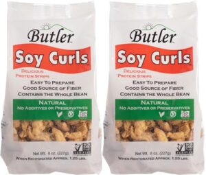 butler foods, soy curls, 8 ounce (pack of 2)