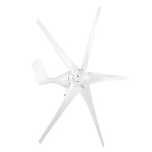 wind turbine generator, 1600w 5 blade small wind turbine for industrial energy equipment(12v-white),dynamo